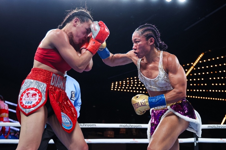 BoxingScene.com on Twitter: "Photos: Alycia Baumgardner Beats Elhem Mekhaled in Tough Fight ...