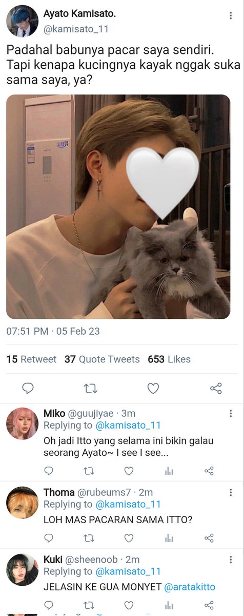 TOPUP MURAH 📌 PAKE CW TW YANG BENAR on Twitter: "au! cw // bxb , bl , ayaitto , ayato x itto ...