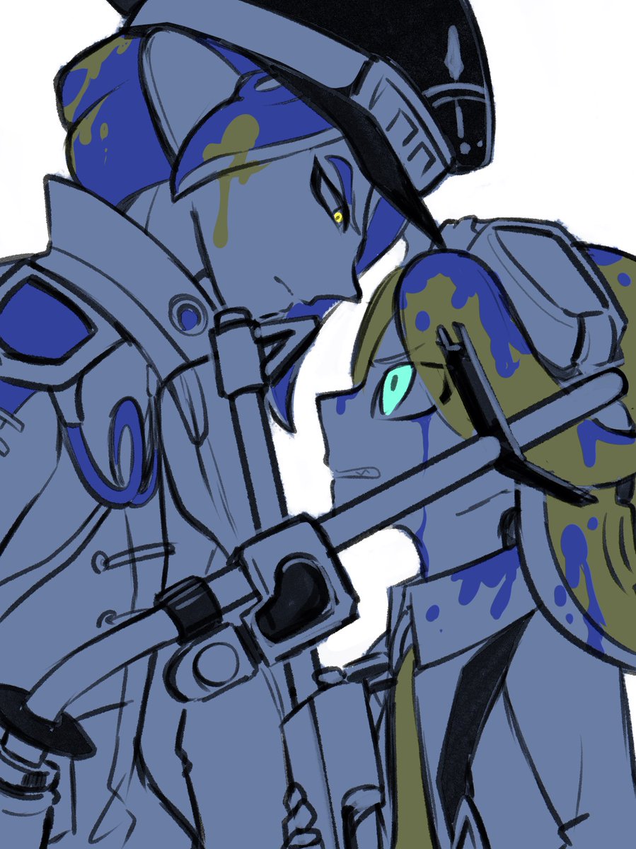 inkling goggles hat multiple boys 2boys goggles on head tentacle hair ...