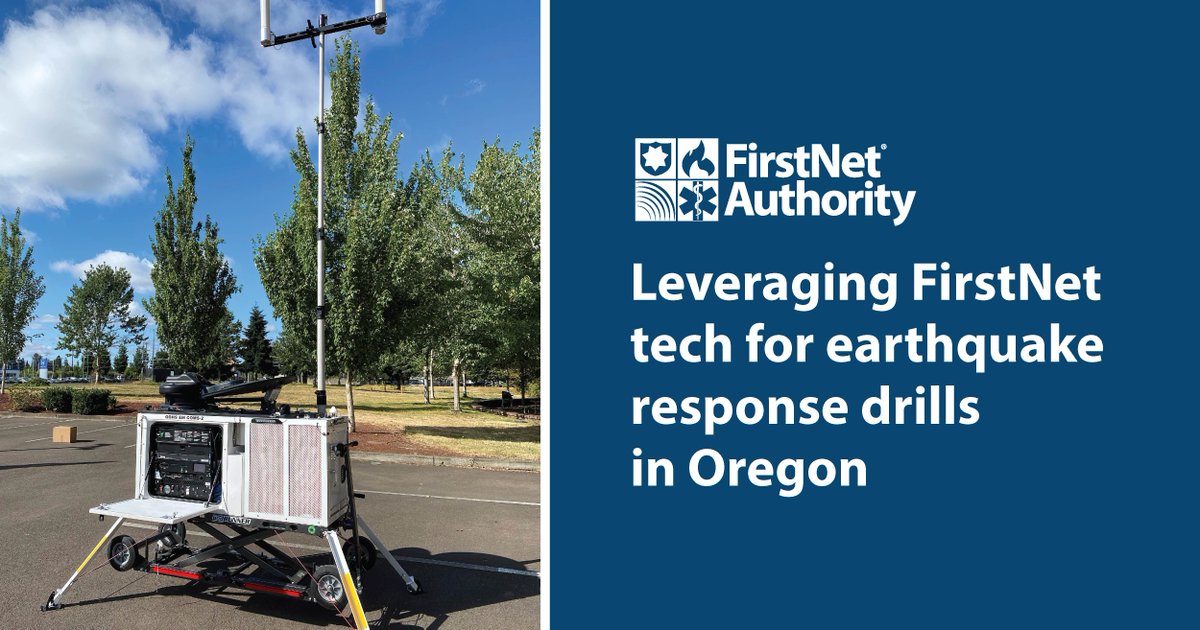 FirstNet Authority on Twitter: "When disaster strikes, communication is key. Learn how Oregon is ...