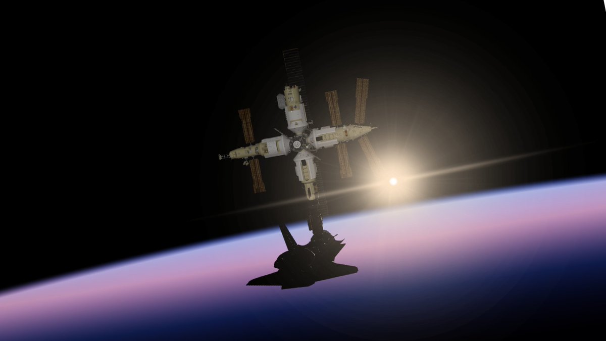 [NASA] Roblox on Twitter: "The Mir Space Station is complete! Atlantis lifted off this afternoon ...