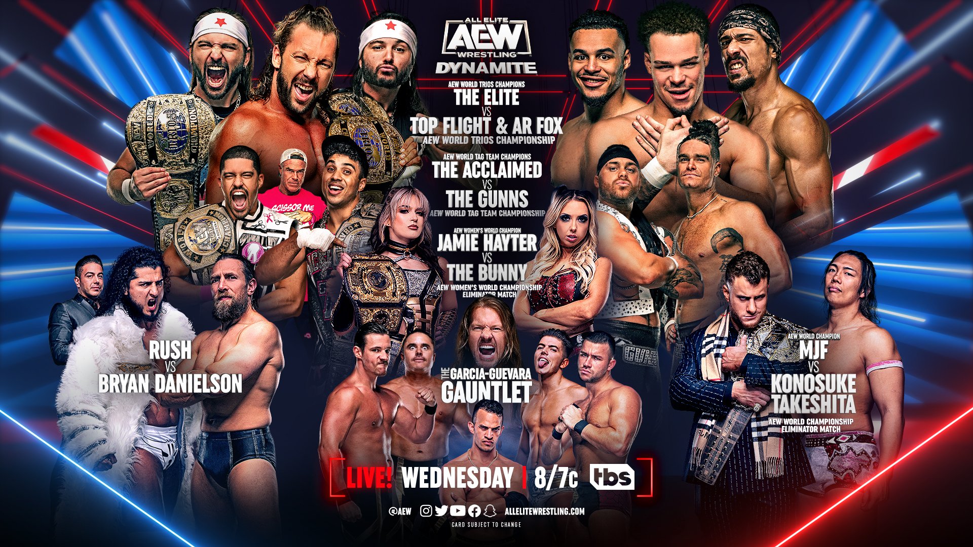 All Elite Wrestling on Twitter: "#AEWDynamite Championship Fight Night is THIS WEDNESDAY at 8pm ...