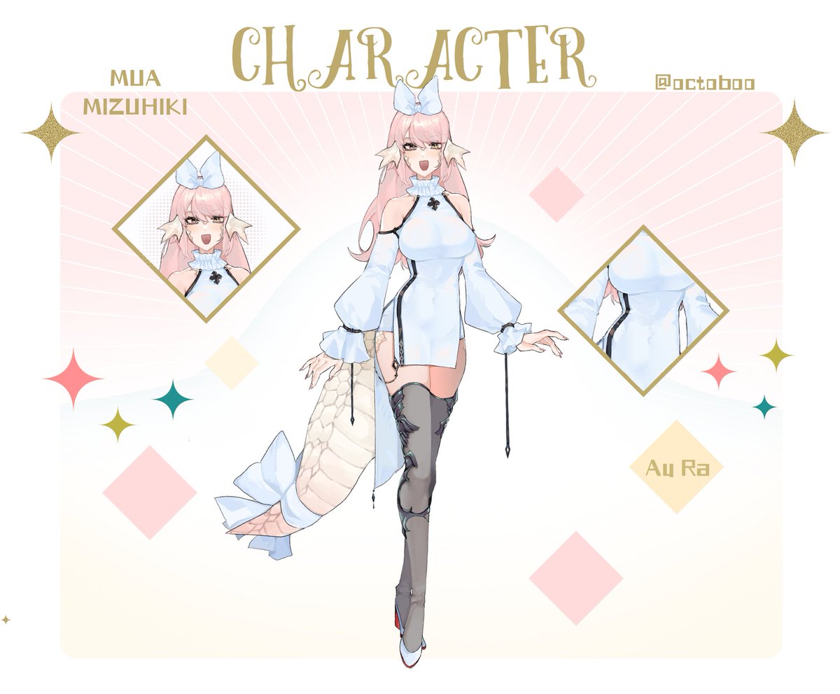 FF14「A self indulgent reference sheet of a de」|octo @多忙のイラスト