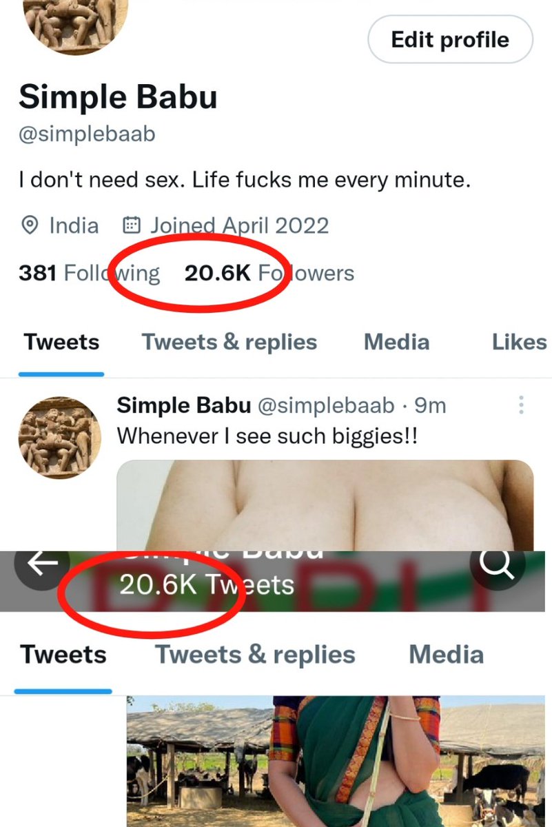 Simple Babu on Twitter: "20.6 Tweets and Followers"
