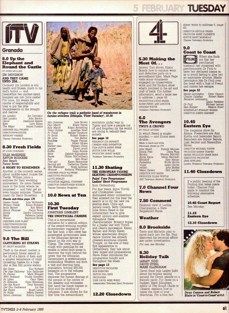 Graeme Wood on Twitter: "TV📺5/2/85 ITV 4.20:Behind the Bike Sheds 4.45:CBTV 5.15:Cartoon ...
