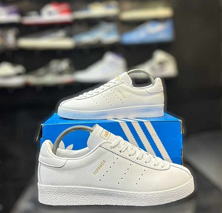 KT on Twitter: "Adidas Topanga Trainers In a sparkling white colorway Promo:10% discount Phone ...