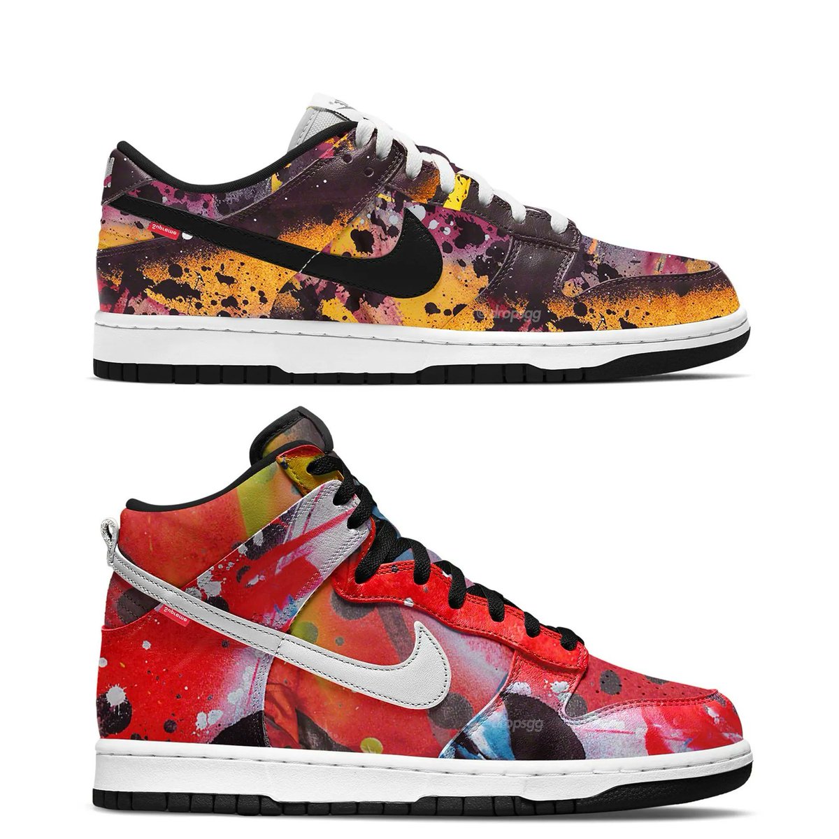 JustFreshKicks on Twitter: "Supreme x Nike SB Dunks will feature Rammellzee artwork http://bit ...