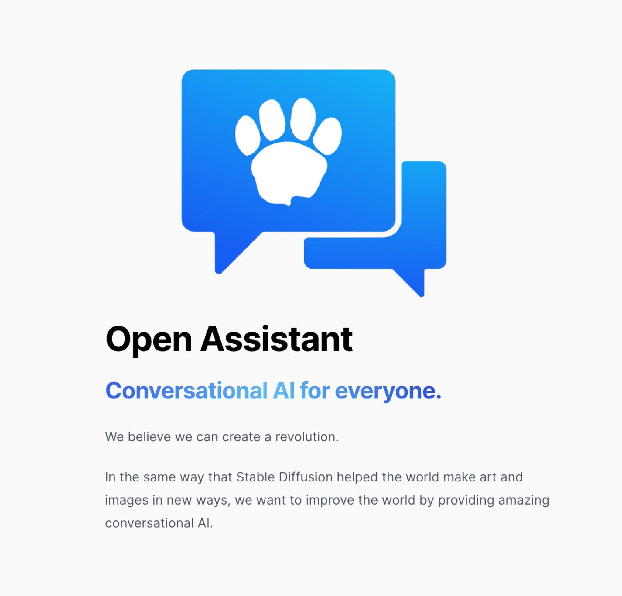 やまかず on Twitter: "オープンソース版ChatGPT「Open Assistant」が開発中！ https://t.co/VYr18WiCIT LAIONと、世界中の個人開発者で ...