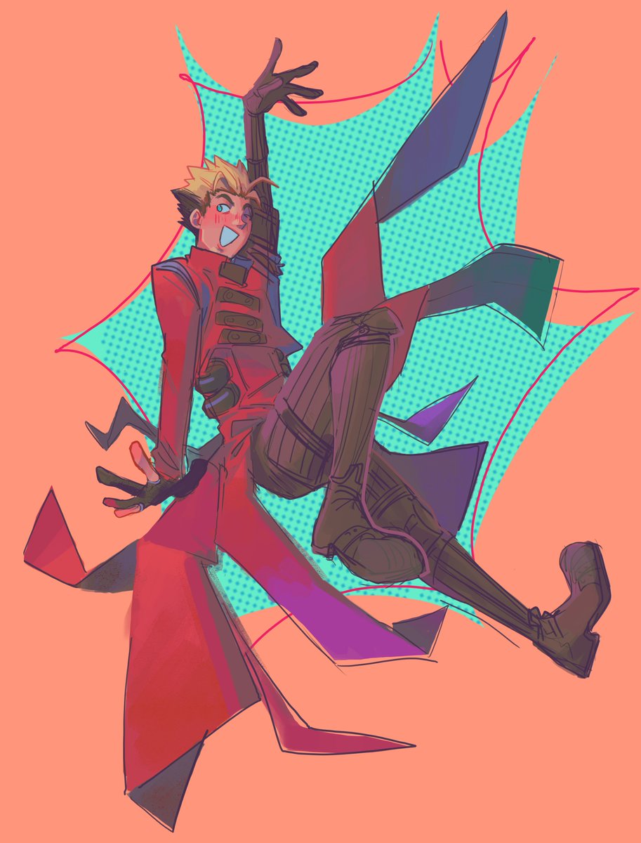 「trimax vash my beloved 」|alisa @ tristamp's strongest soldierのイラスト