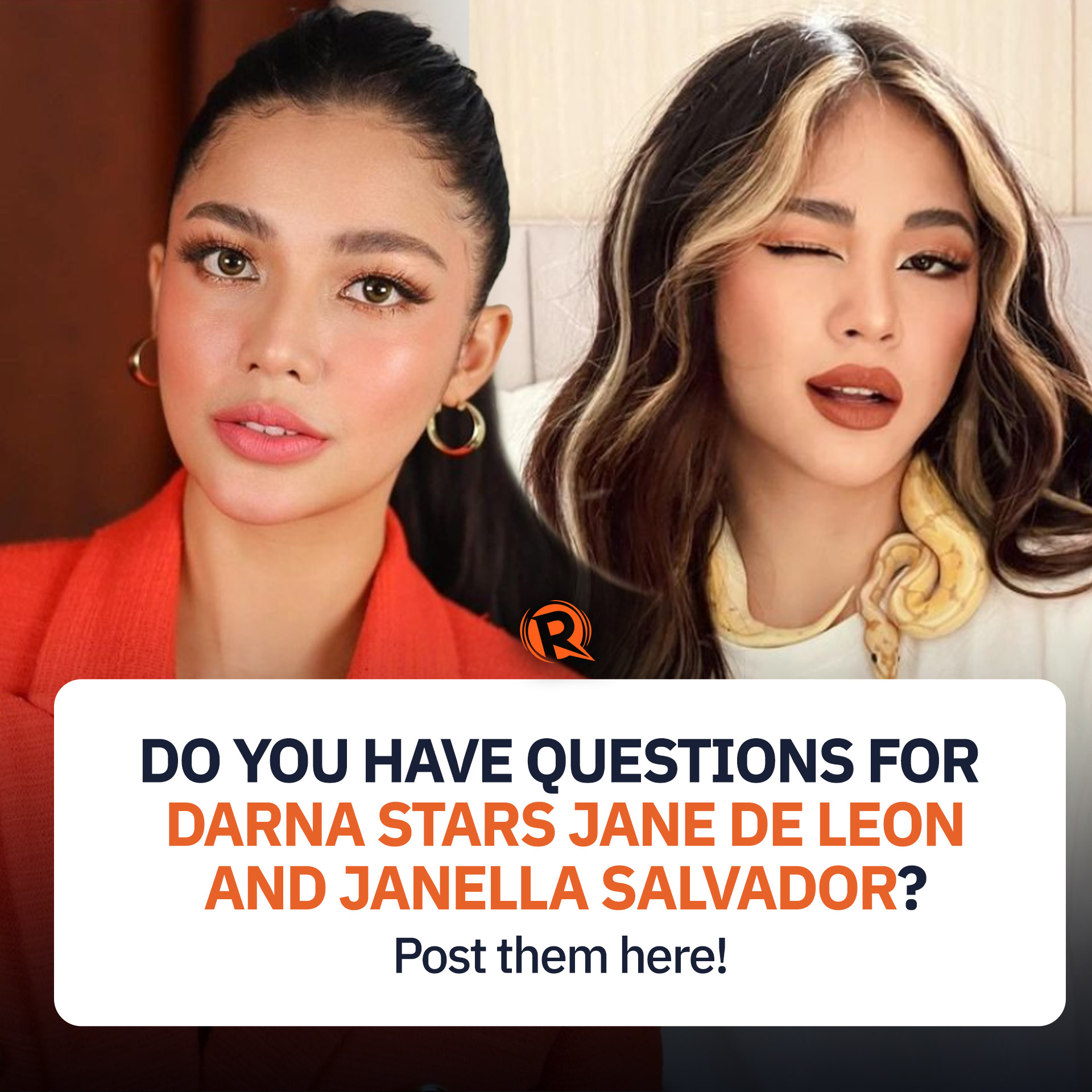 Rappler on Twitter: "We're chatting with Jane and Janella live on Rappler Talk Entertainment ...