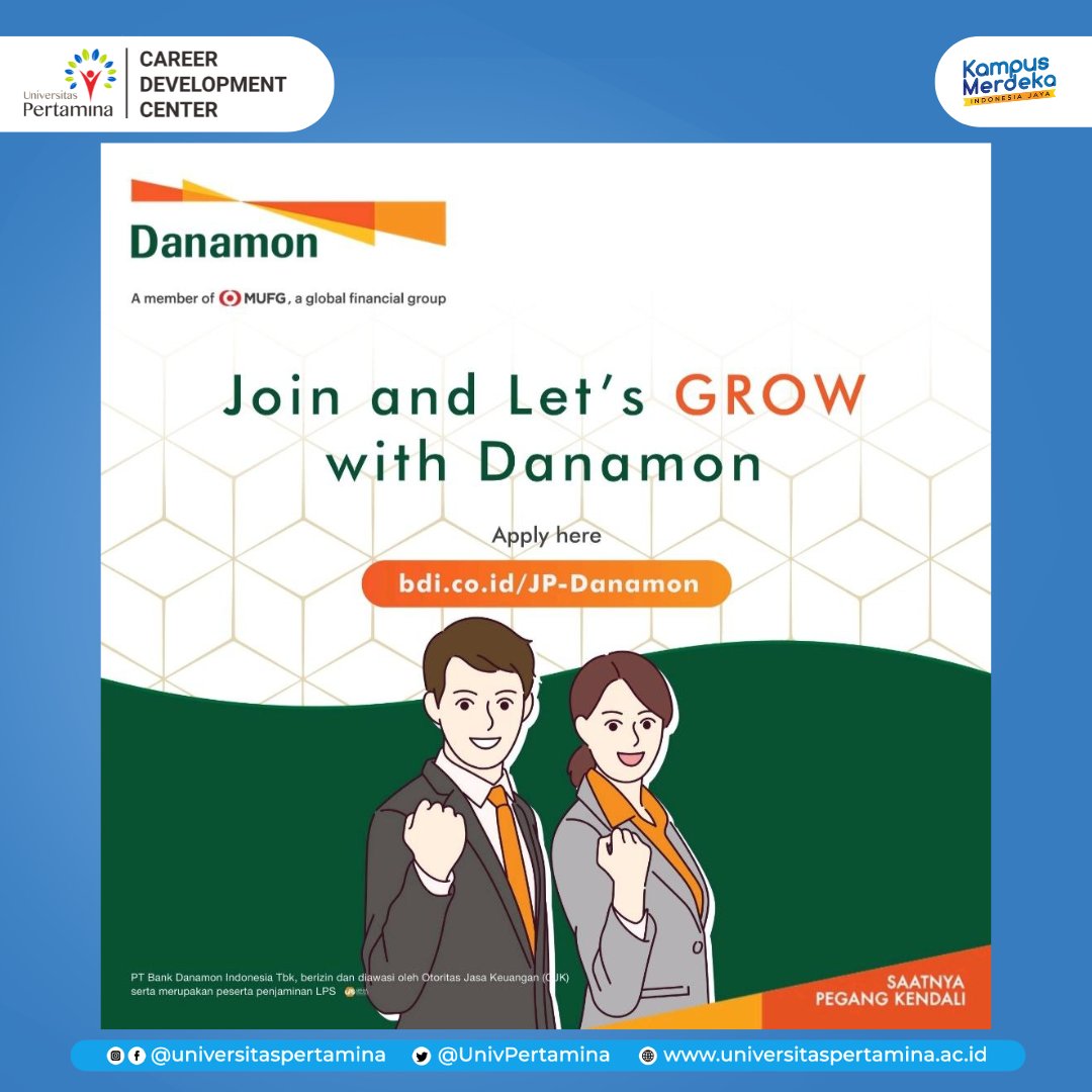 Career-UP on Twitter: "Lowongan Kerja di Lowongan Kerja di PT Bank Danamon Indonesia, Tbk ...