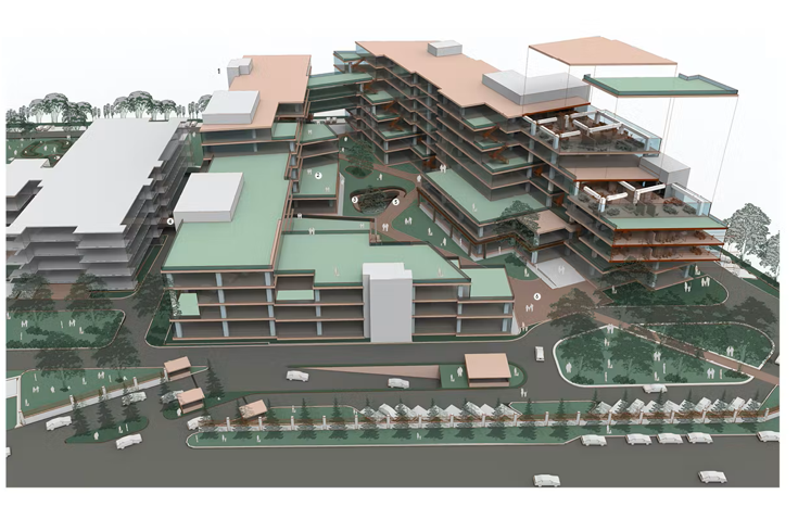 Hyderabad Mojo on Twitter: "#MicrosoftCampus #Expansion 🏙️ Microsoft India's under-construction ...