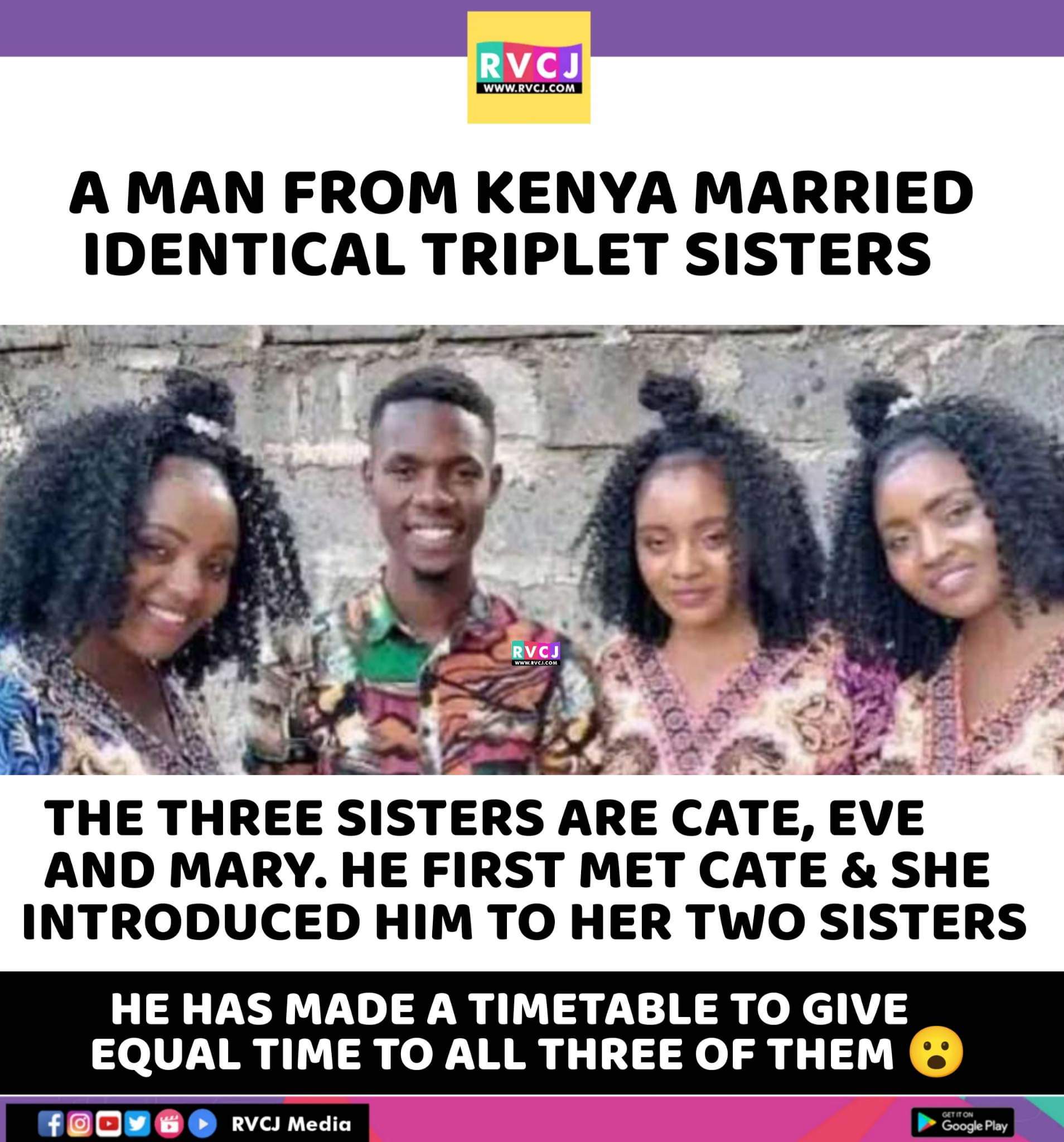 Identical Triplet Sisters