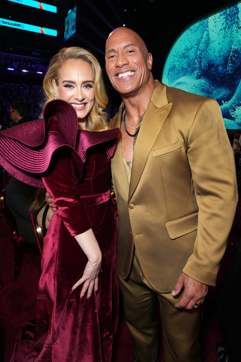 Adele and Dwayne Johnson 😍 DAILY CELEBZ @beautifulcelebz