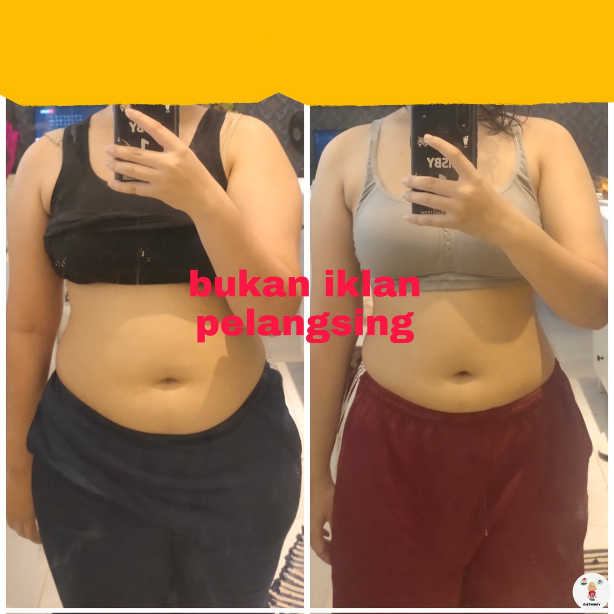 DIETHINGY on Twitter: "mau pamer dikit boleh lah ya.. sender udh diet! dari juni, foto kanan itu ...