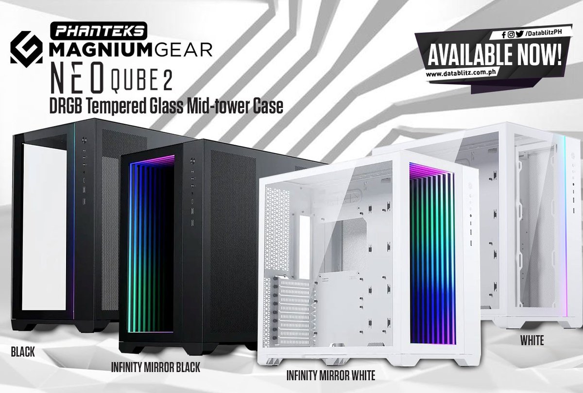 DataBlitz on Twitter: "MID-TOWER CHASSIS WITHOUT COMRPOMISE. Phanteks Magniumgear Neo Qube 2 ...