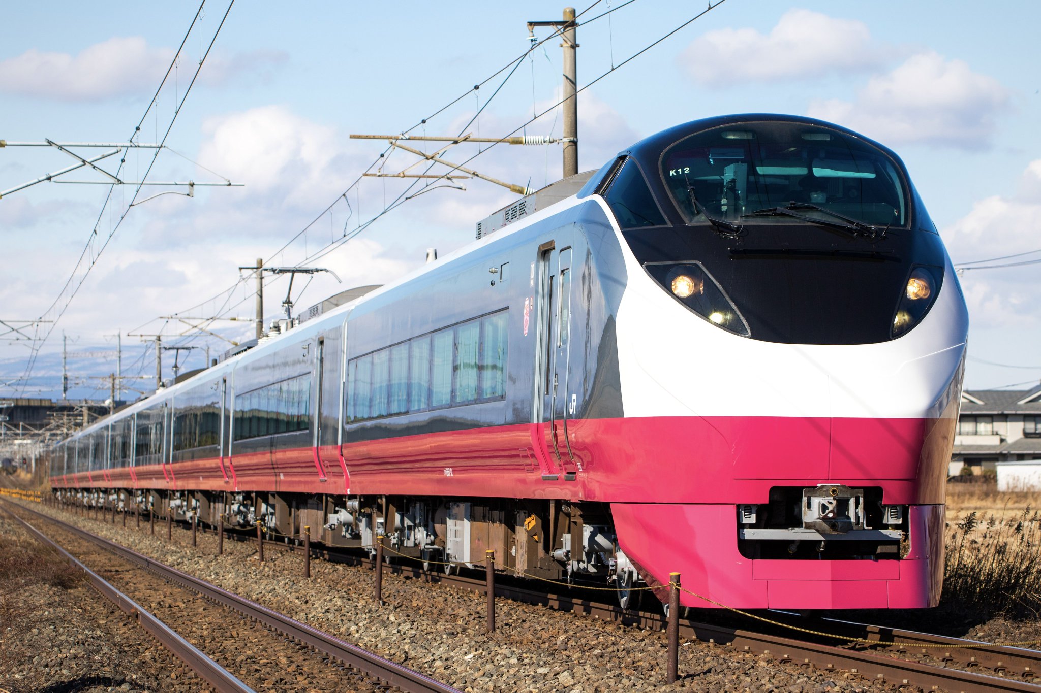 ゆめみづき on Twitter: "2023/02/06 試8124M KY出場試運転 E657系K12編成[水カツ] (スカーレットブロッサム色復刻塗装) https://t.co ...