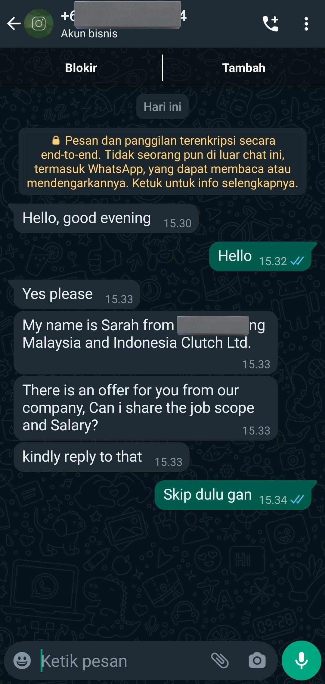 BACA RULES DI (bit.ly/worksfess) on Twitter: "Work! Ada yang pernah dpt tawaran gini juga? Ini ...