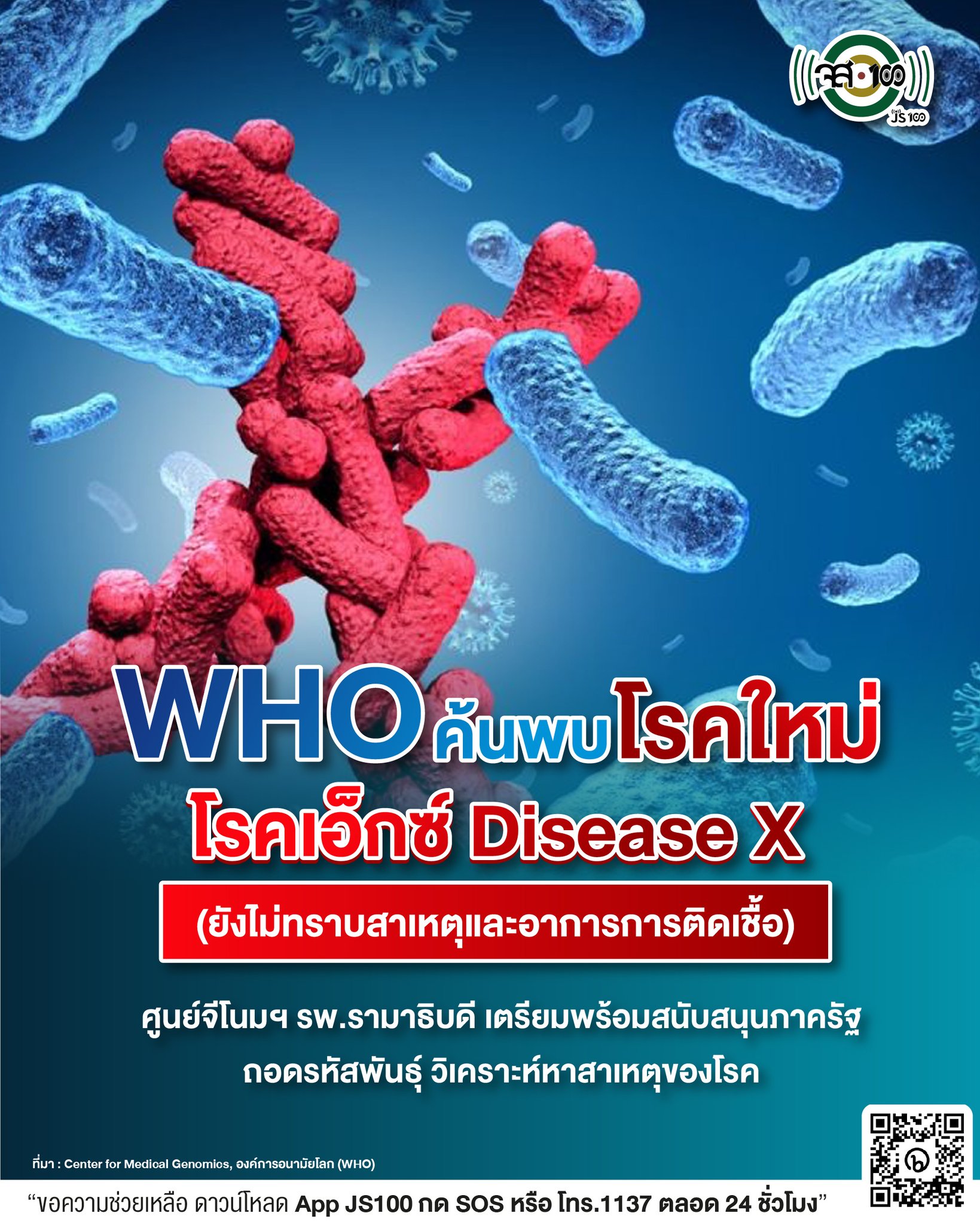 JS100 on Twitter: "WHO ค้นพบโรคใหม่ โรคเอ็กซ์ Disease X (ยังไม่ทราบสาเหตุและอาการการติดเชื้อ ...
