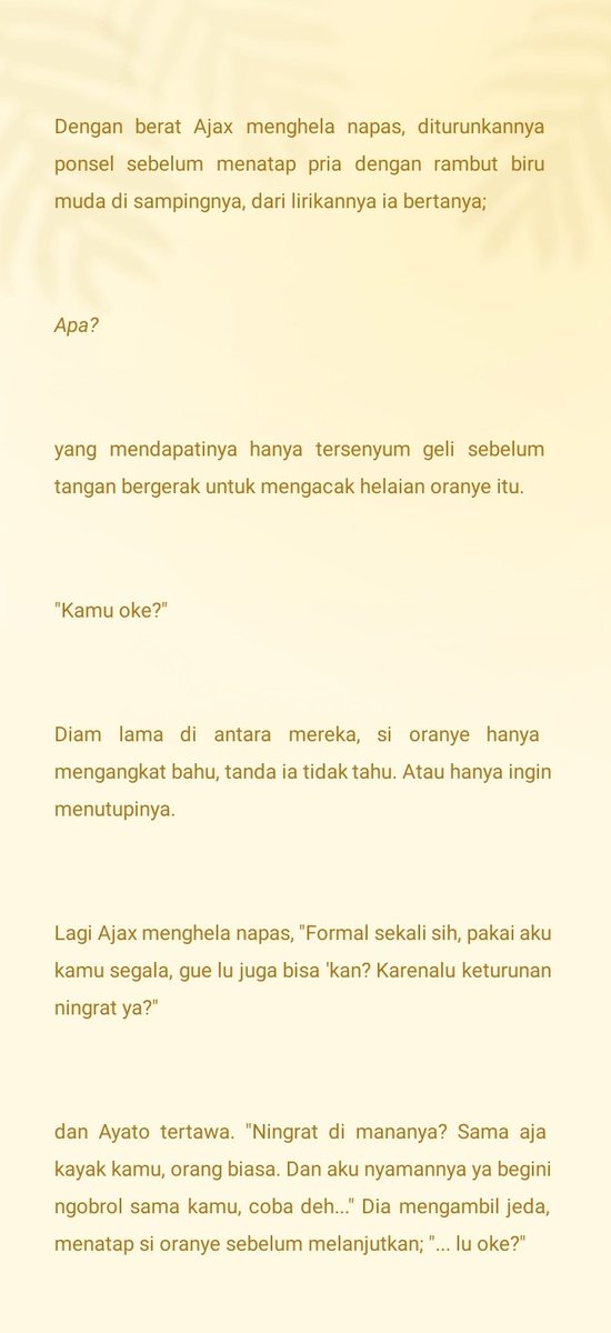 TOPUP📌 | PROMPT CEK LIKES ️ on Twitter: "au! cw // bxb , AyatoChi , Ayato x Childe Ulang tahun ...