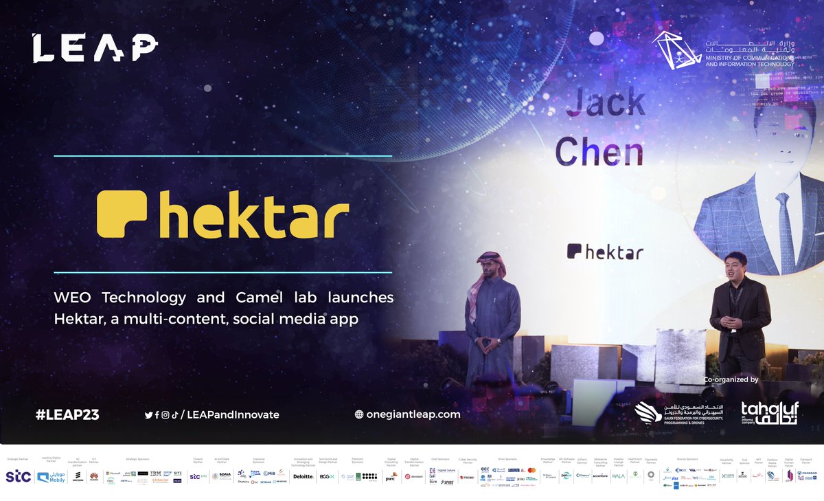 LEAP on Twitter: "@Hektarapp launches at #LEAP23 its multi-content social media app aiming to ...