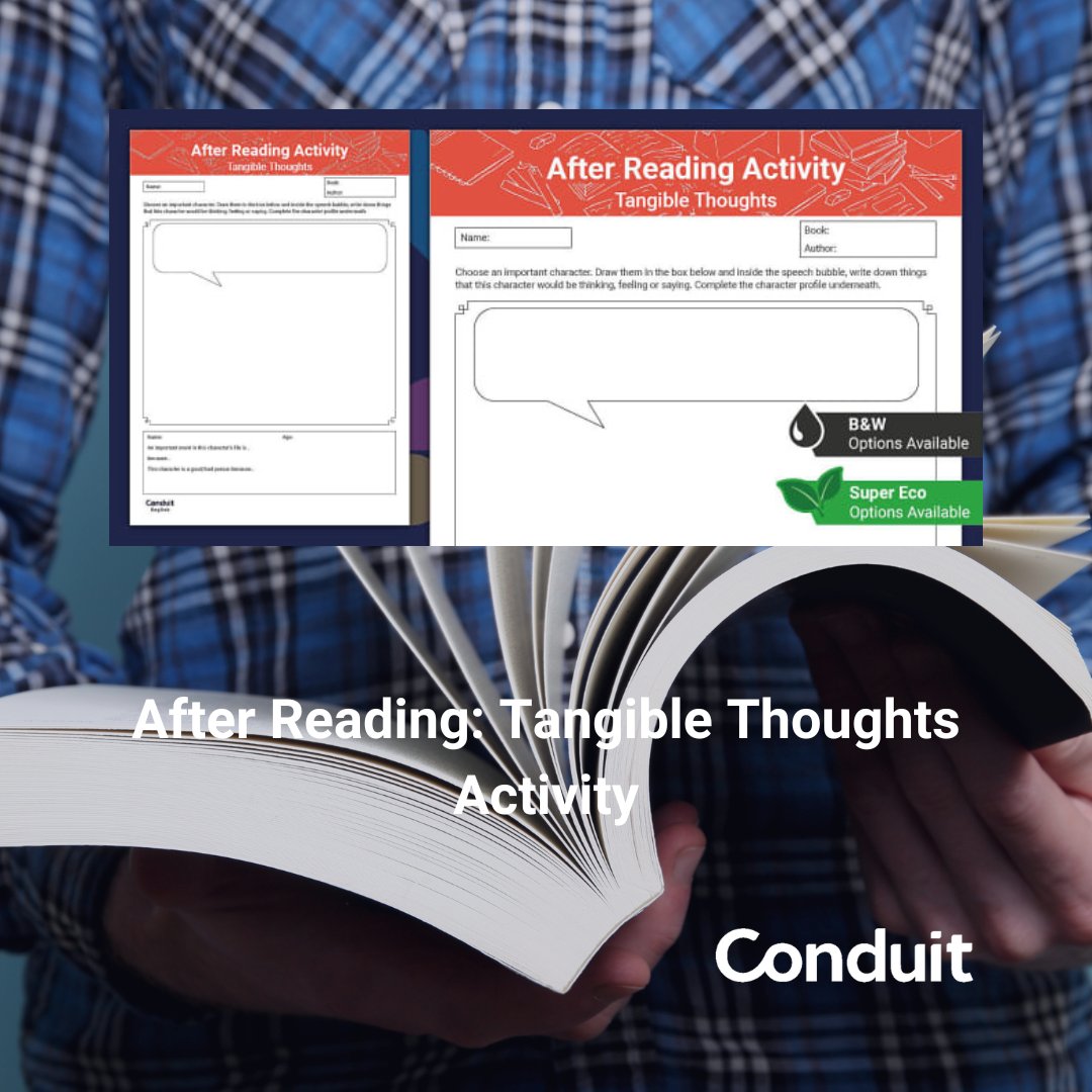 Conduit - Connecting Knowledge and Skills on Twitter: "This resource asks avid readers to create ...
