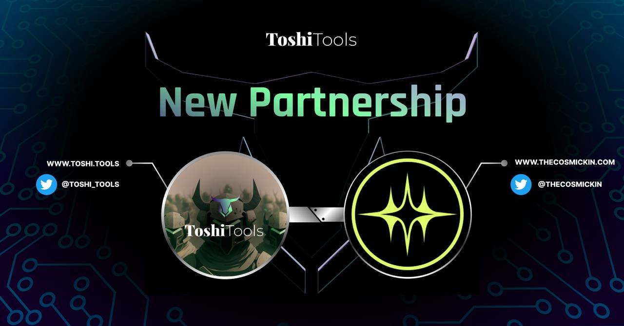Toshi Tools on Twitter: "$TOSHI x $EXO 🆕 Toshi Tools has officially partnered with @TheCosmicKin ...