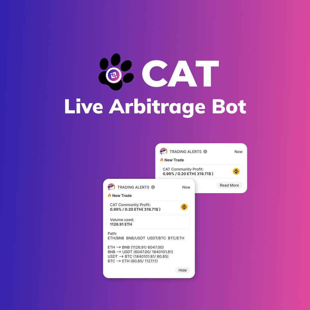 CAT Official on Twitter: "🐱🤖 Introducing CAT LAB - the CAT Live Arbitrage Bot 🤖🐱 Get a ...