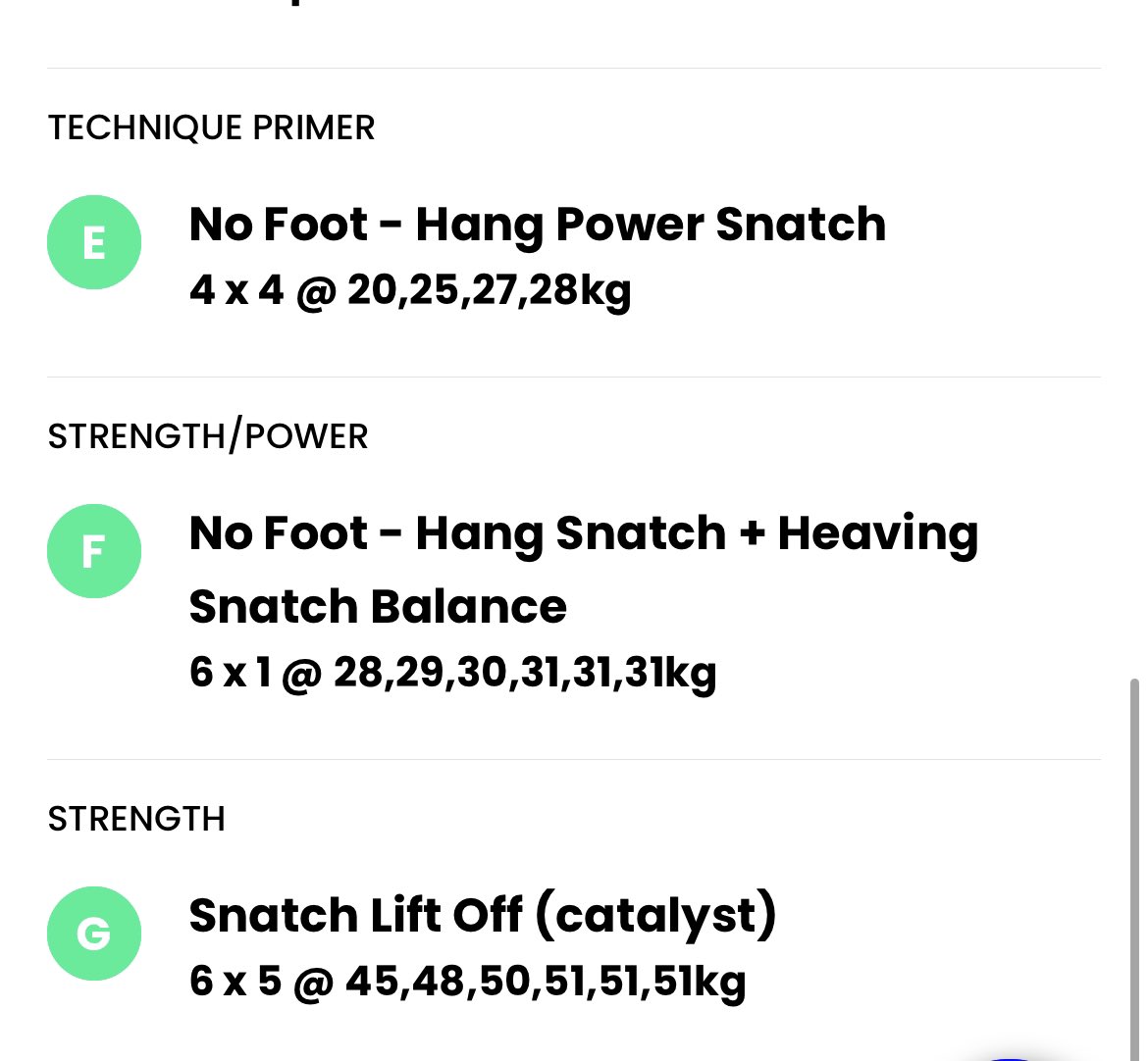 St_Molly_AgentofChaos on Twitter: "Solid gym session. The snatch work seems to really be ...