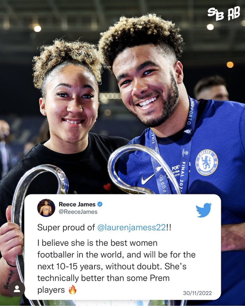 waleed mehmood qari on Twitter: "RT @FrankKhalidUK: Reece James proud of his sister Lauren James."