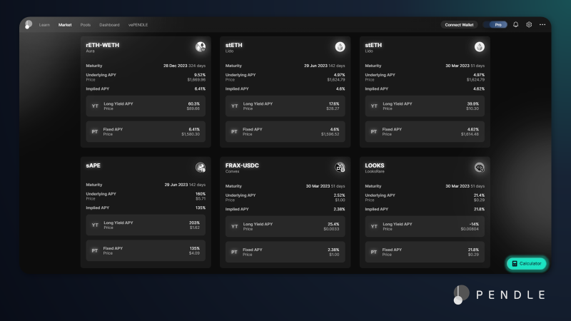 The Pendle Yield Calculator just got prettier, easier and better 🚀 ...
