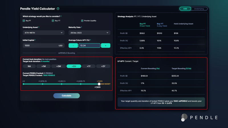 The Pendle Yield Calculator just got prettier, easier and better 🚀 ...