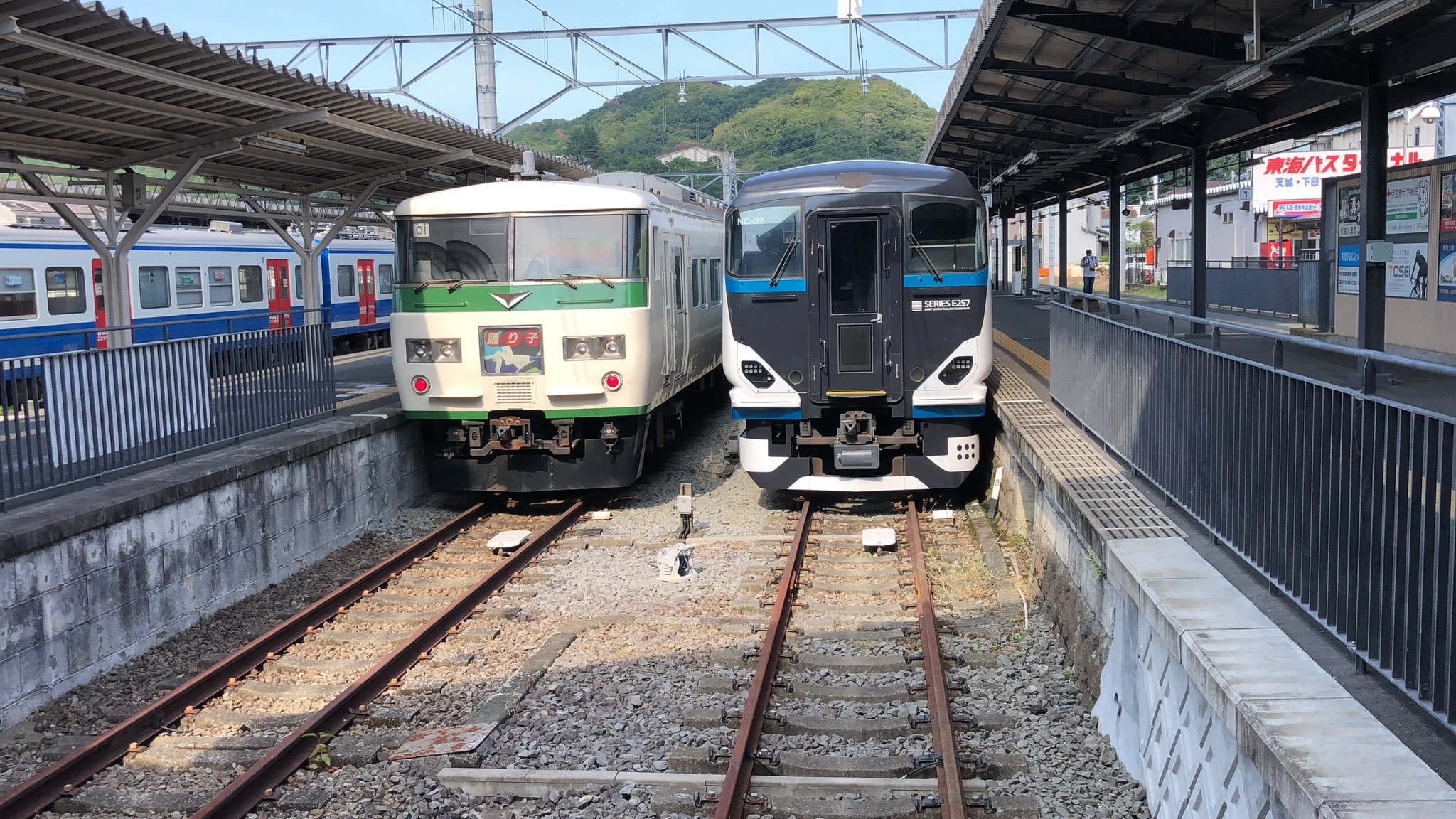 ハロ鉄Acty'23@mm'22小田湘南線©︎💉💉💉💉 on Twitter: "185系C1も斜めストライプの時に1度だけ成東に来てるんですよね。 7月3日の新金線ツアーで。 つばき ...