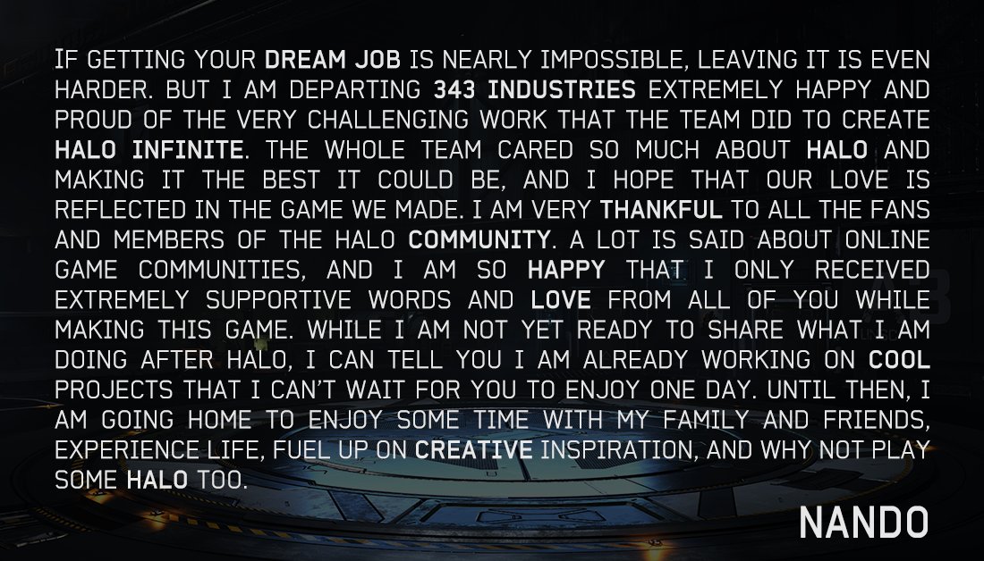 Nando on Twitter: "The missions change. They always do."