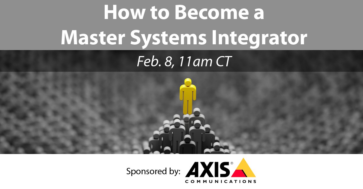 NSCA on Twitter: "Are you ready to become a master systems integrator? Our Feb. 8 roundtable is ...