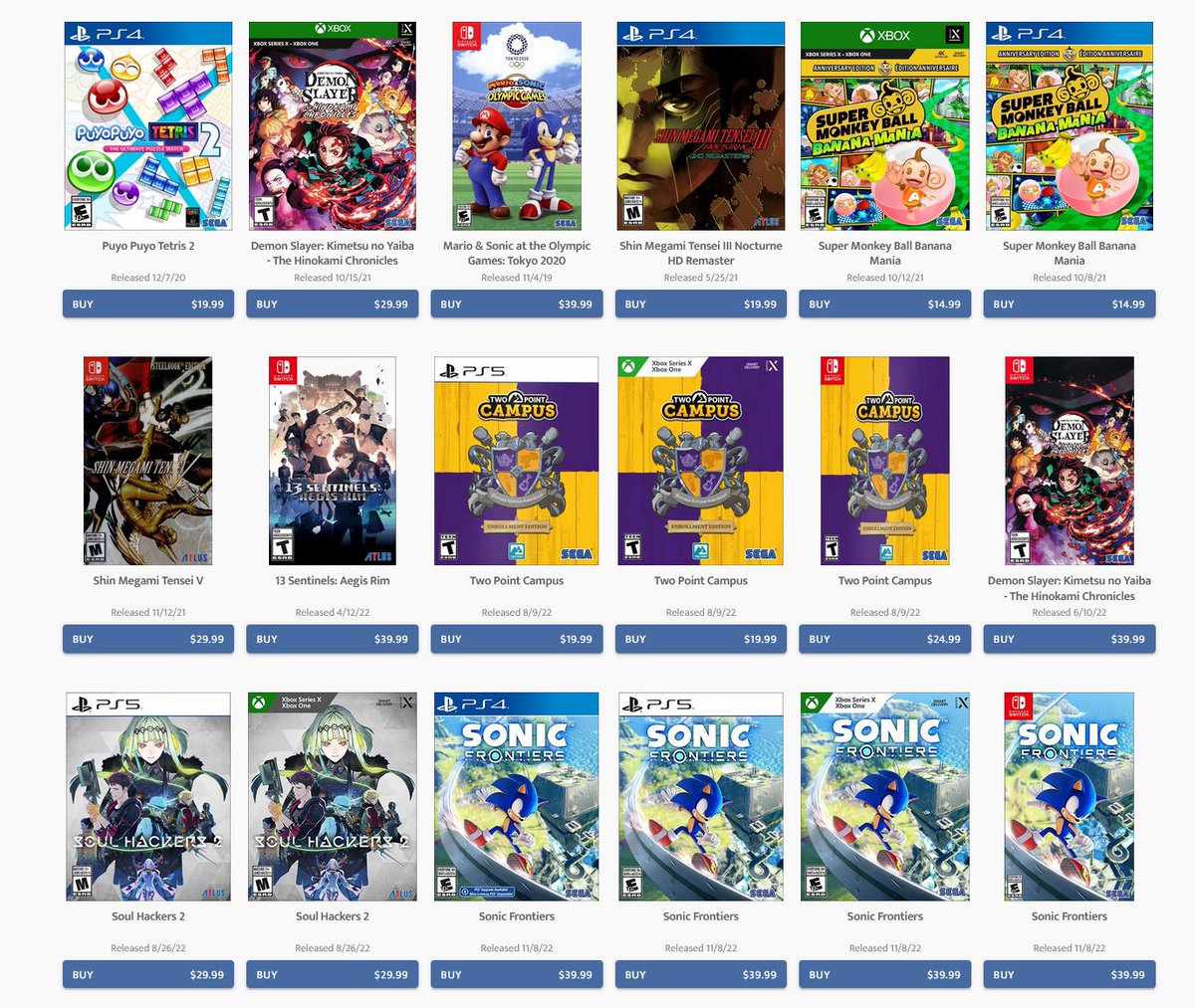 SEGA Sale via Gamefly. New Games. https://t.co/xWXkNO9V6T Cheap Ass ...