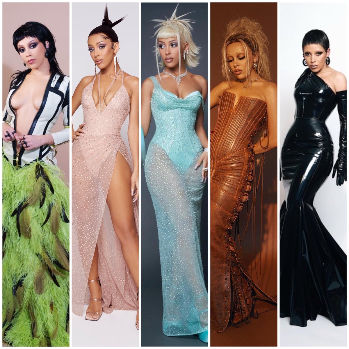 Doja Cat Brasil (fã-clube) on Twitter: "Qual seu look favorito de Doja Cat para o #GRAMMYs?"
