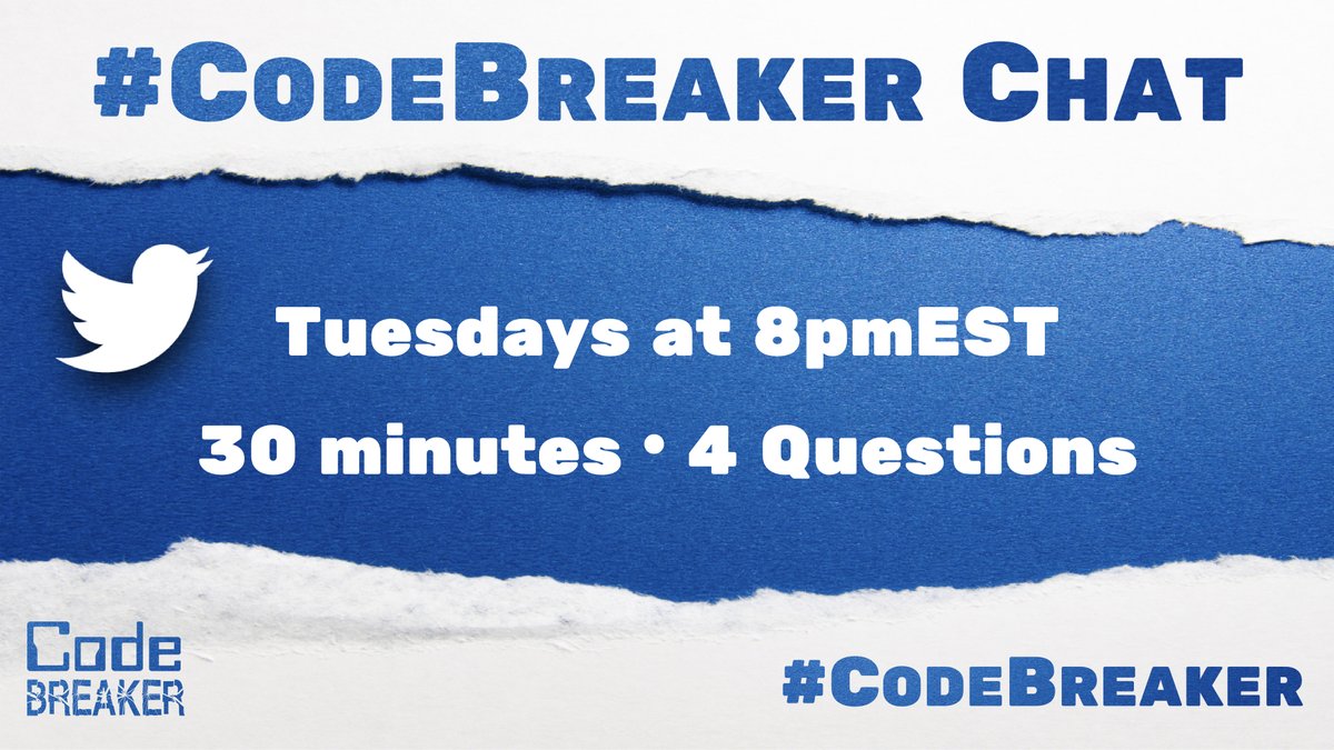 Code Breaker Inc. on Twitter: "Our weekly #CodeBreaker chat happens tomorrow with @DrFrankRud ...