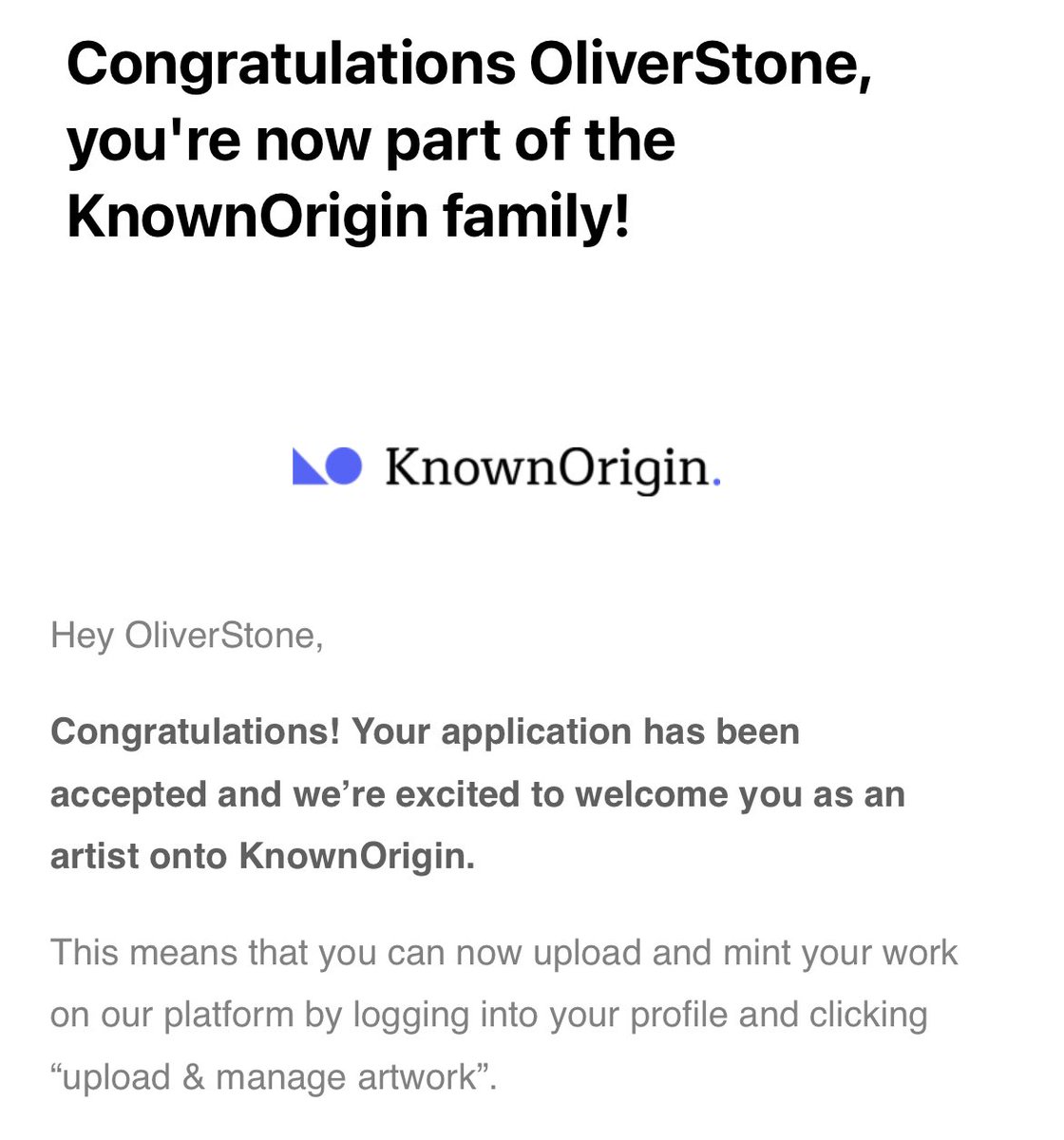 Night Cafe on Twitter: "RT @OliverStone80: I am so happy with the acceptance from @KnownOrigin ...