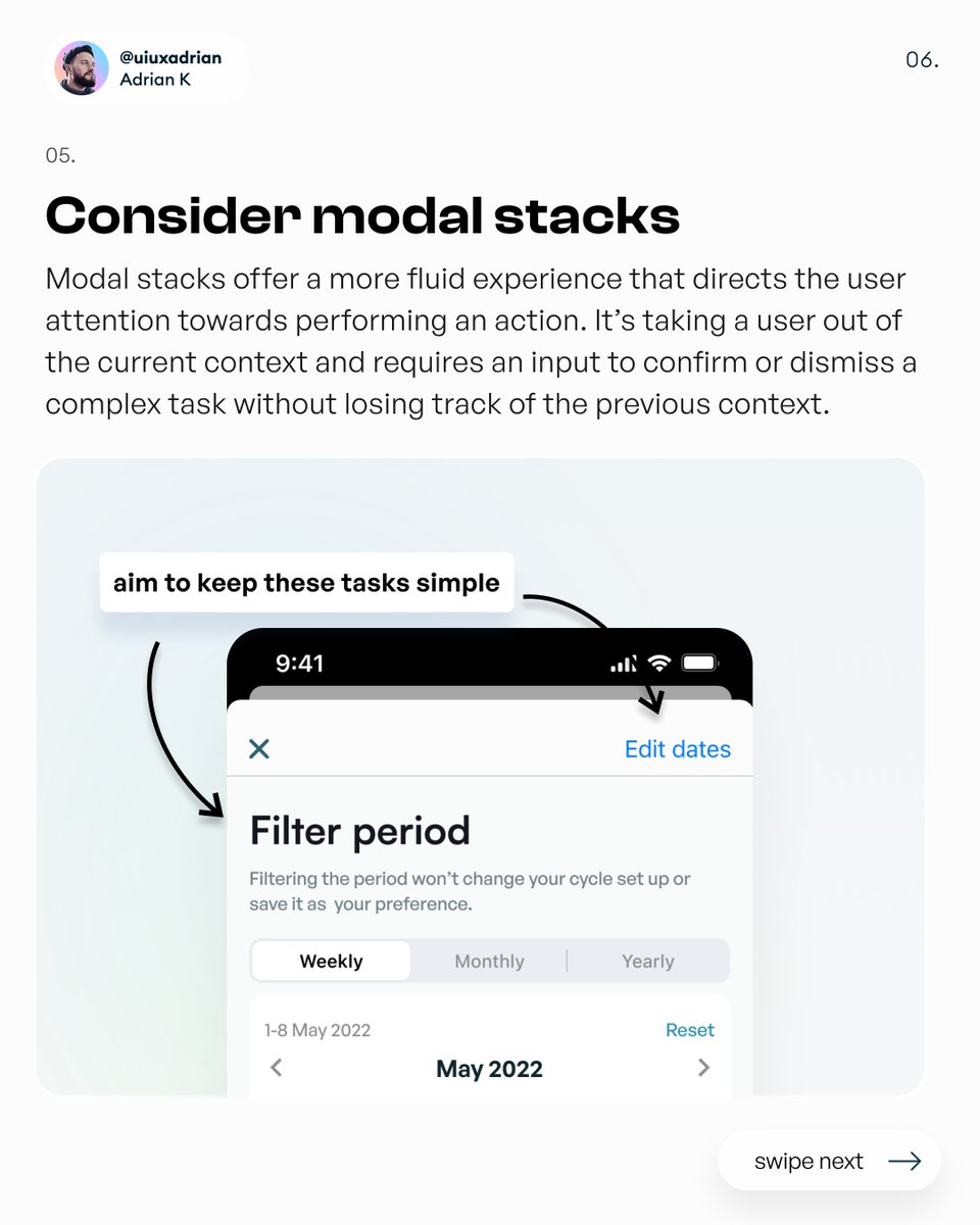 Quick tips to master iOS design 👇 - Thread from UI Adrian @uiuxadrian ...