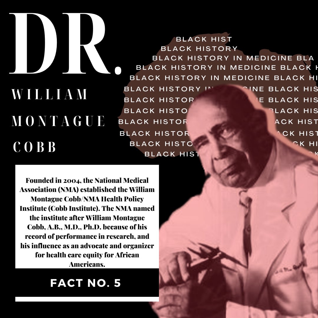 National SNMA MAPS on Twitter: "Introducing Dr. William Montague Cobb! Dr. Cobb was a physician ...