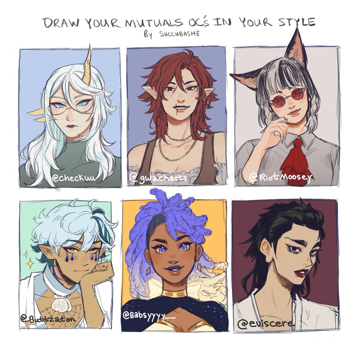 「your ocs were really lovely to draw !! 🖤 thank you for gi」Ashe🔪🩸12/15 ...