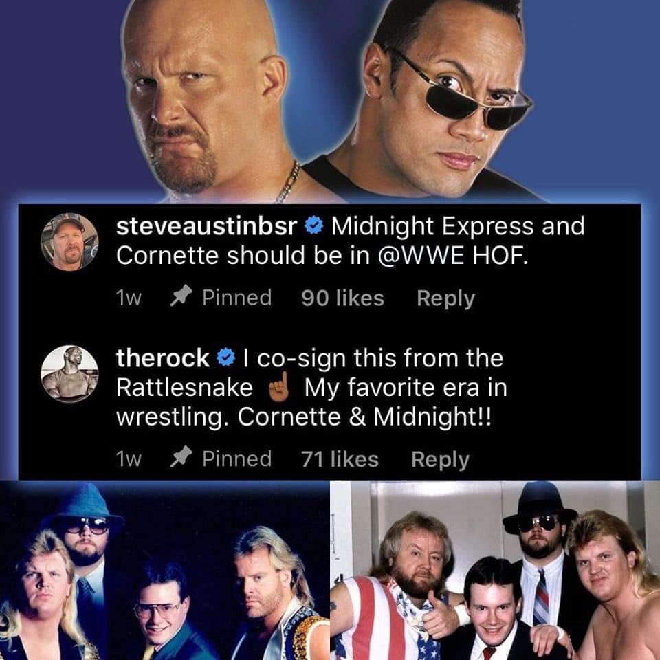 Ricky Morton on Twitter: "Thank you, gentlemen! Let’s get the Midnight Express in the @WWE Hall ...