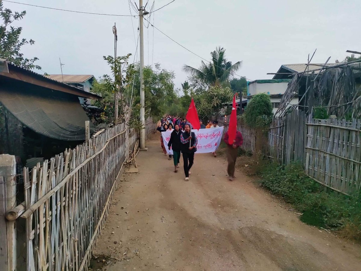 Khit Thit Media On Twitter ယင်းမာပင်တွင် စစ်အာဏာရှင် ဆန့်ကျင်ရေးမြောက် ခြမ်း သပိတ်အင်အားစုက ခ