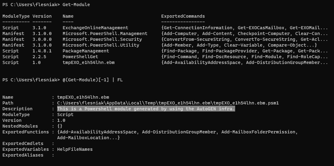 Frank Lesniak On Twitter This Is A Powershell Module Generated By Using The Autogen Infra 