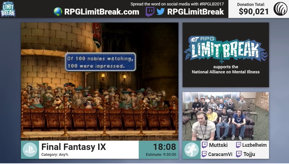 Muttski on Twitter: "I've run Final Fantasy IX at AGDQ, RPG Limit Break, and the Final Fantasy ...