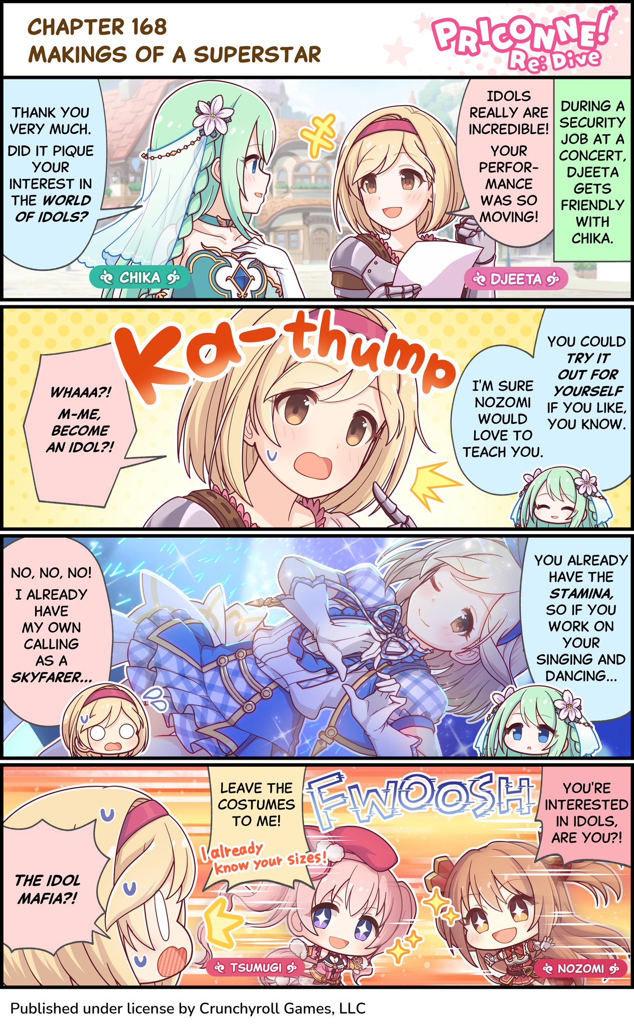 Princess Connect! Re: Dive on Twitter: "PriConne! Re: Dive Manga Ch 168: Makings of a Superstar ...