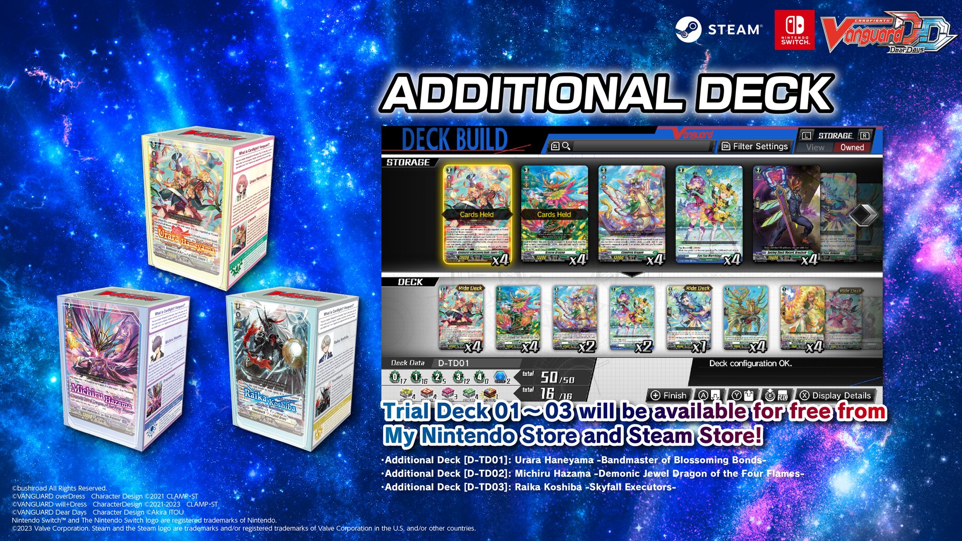 Cardfight!! Vanguard on Twitter: "#VGDD Introducing DLC Vol. 1④ Additional Decks Trial Deck 01 ...