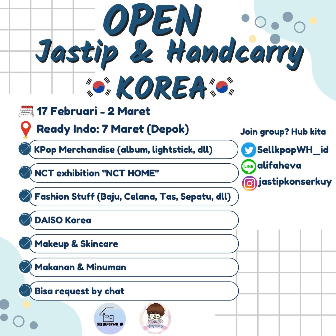 OFF SAMPE MALEM on Twitter: "📢 OPEN JASTIP - HANDCARRY 🇰🇷🇮🇩 Yg mau jastip & handcarry yuk biasa ...