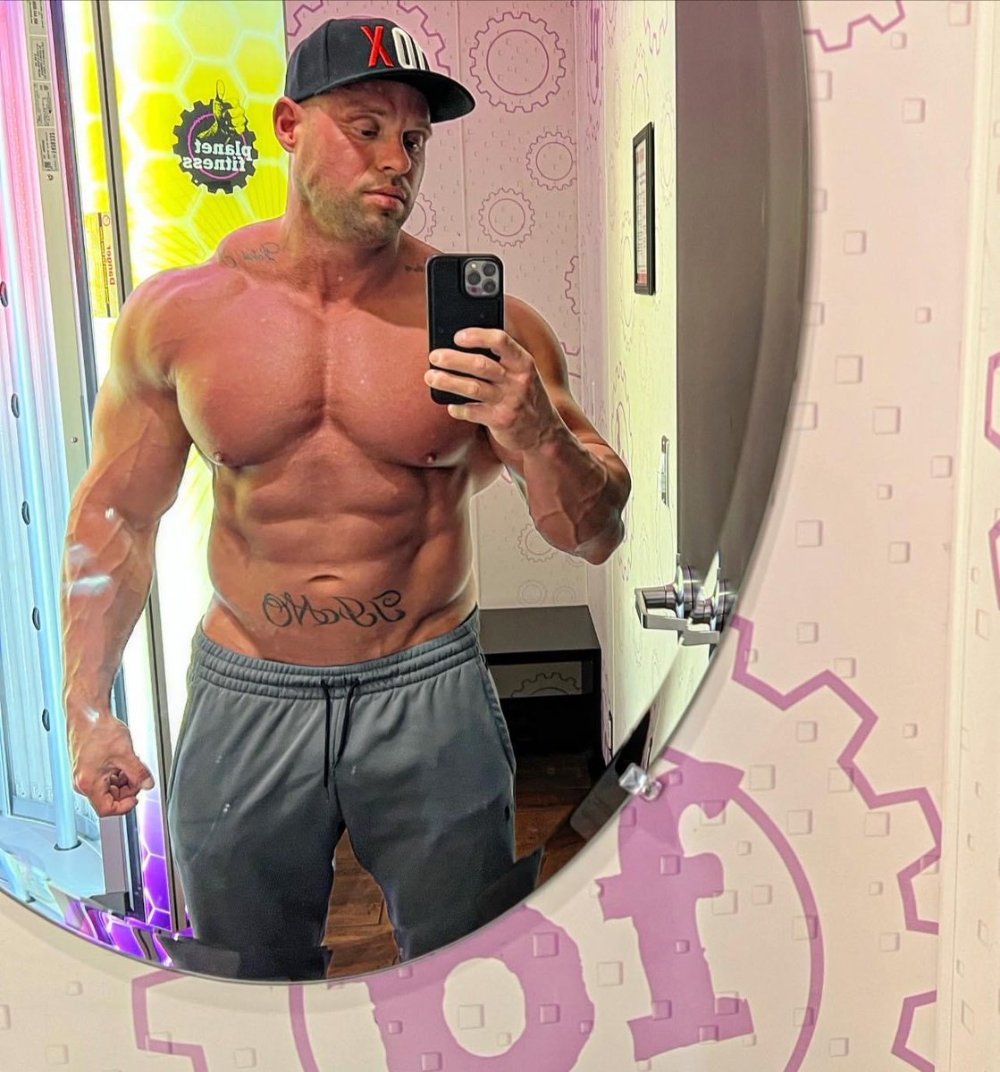 sylvester james on Twitter: "Stunning roid stuffed rob and his hot as fuck pec shirt pull and ...